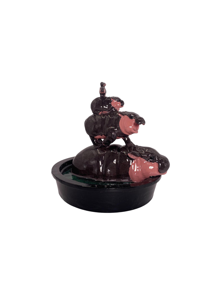 screaming hippo stack plastic sculpture – Sophie G Stark